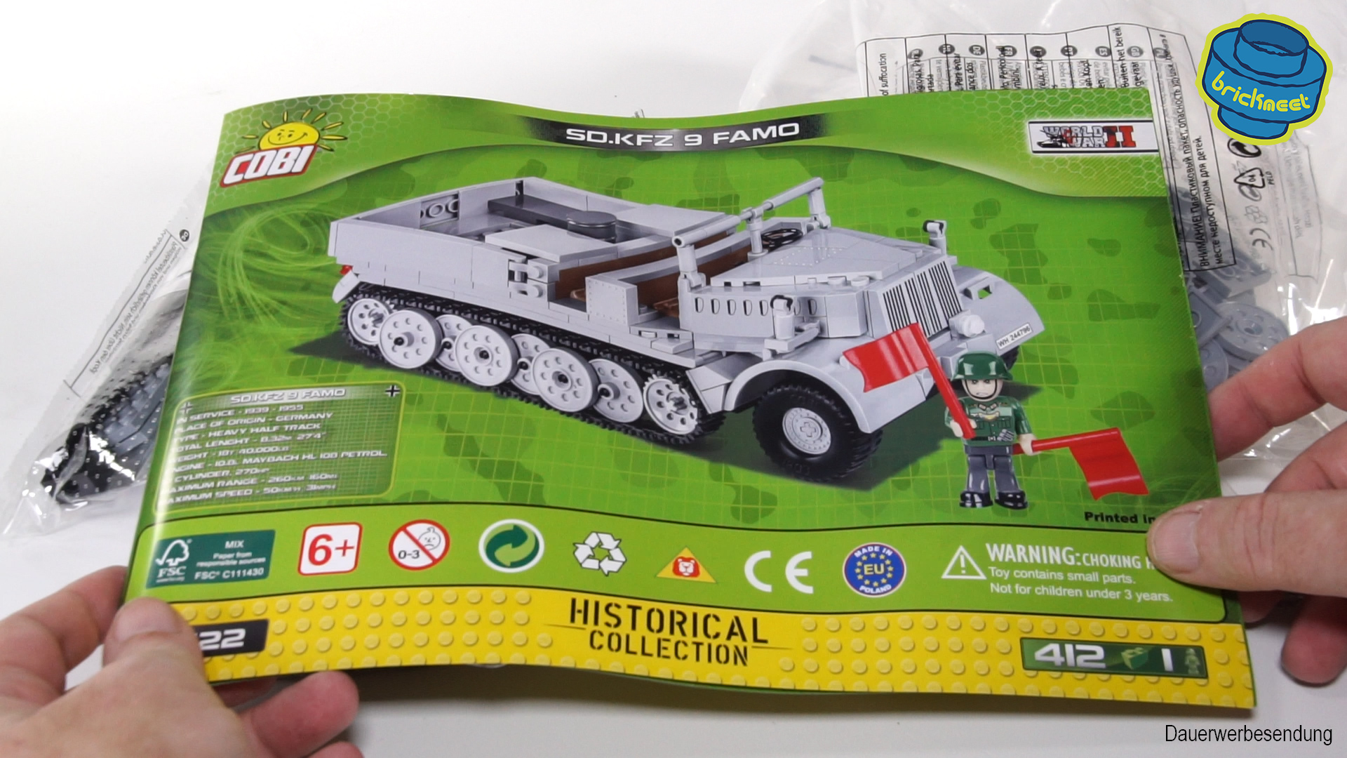 Cobi 2522 SD.KFZ 9 Famo - Speed Build Review - BrickMeet DE