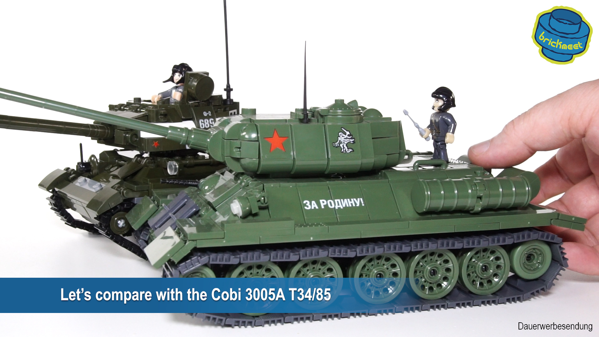 Sluban B0689 T34/85 - Speed Build Review - BrickMeet DE