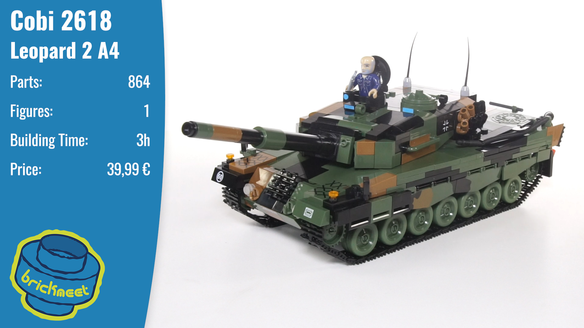 Cobi 2618 Leopard 2 A4 - Speed Build Review - BrickMeet DE