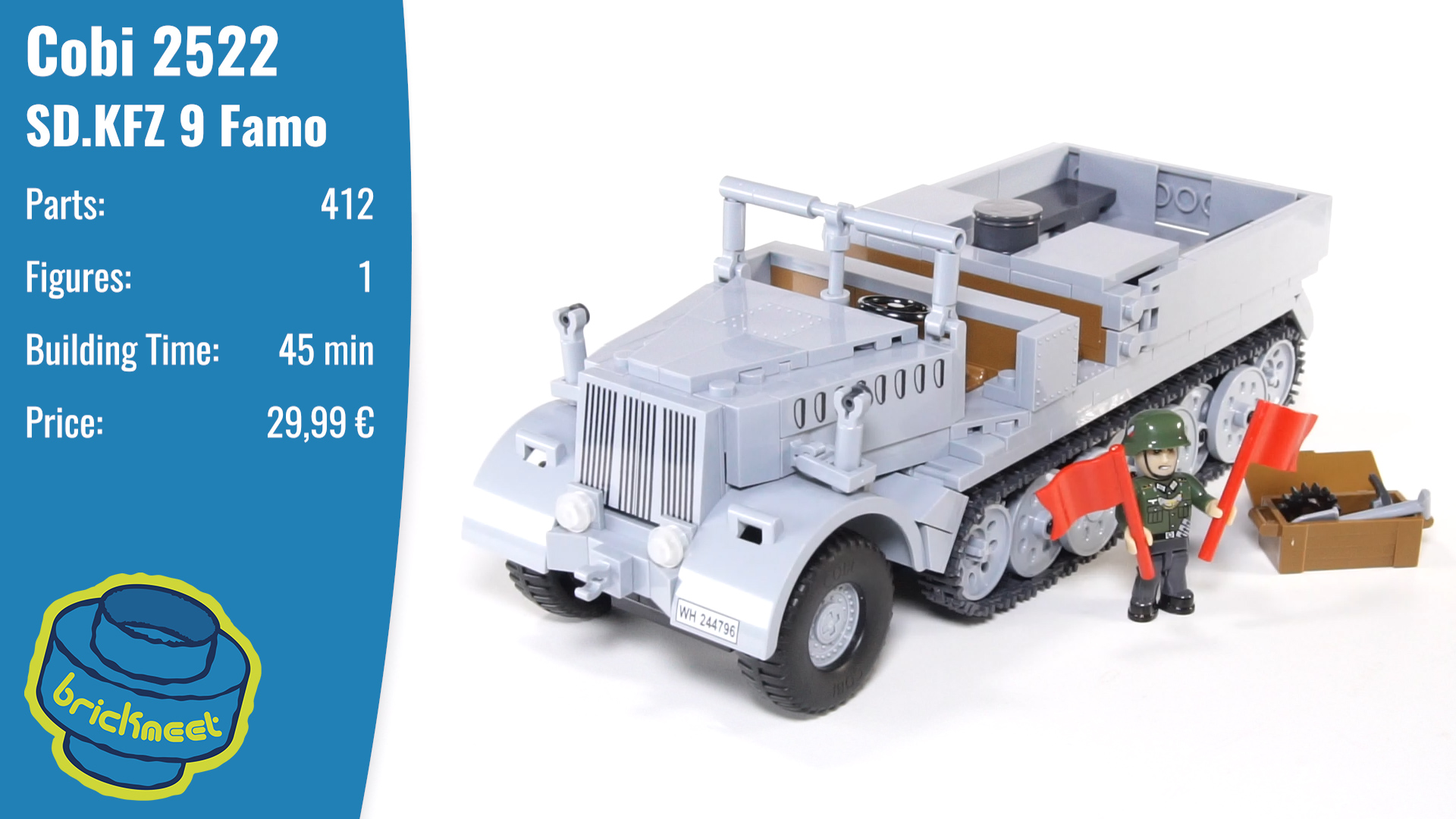 Cobi 2522 SD.KFZ 9 Famo - Speed Build Review - BrickMeet DE