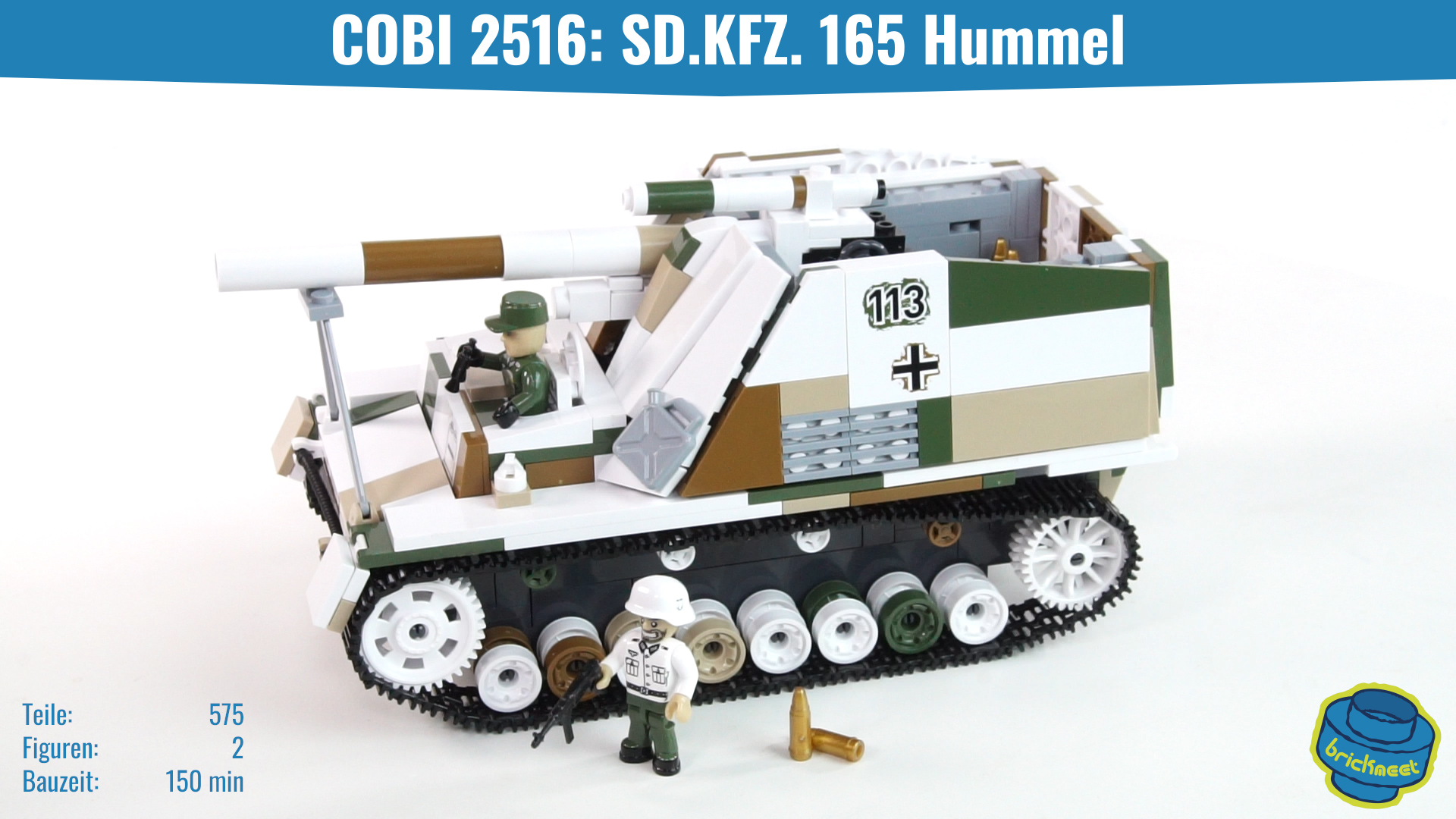 COBI 2516: SD.KFZ. 165 Hummel - Speed Build Review - BrickMeet DE