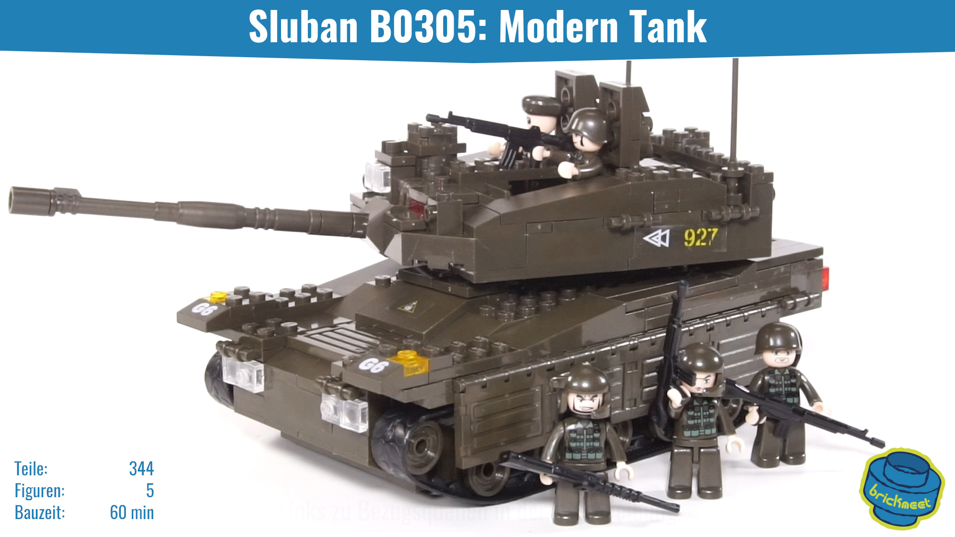 Sluban B0305 Modern Tank - Speed Build Review - BrickMeet DE