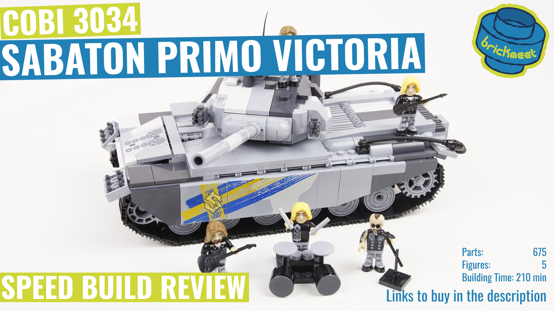 COBI 3034 WoT Sabaton Primo Victoria - Speed Build Review - BrickMeet DE