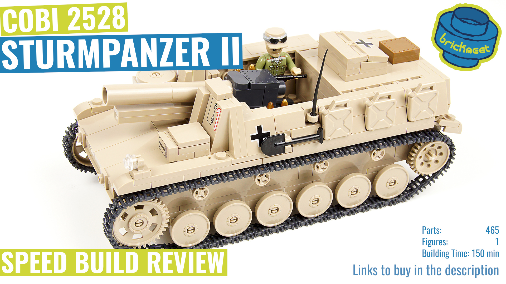 Sluban B0892 - ModelBricks M1A2 Abrams MBT (Speed Build Review) - BrickMeet DE