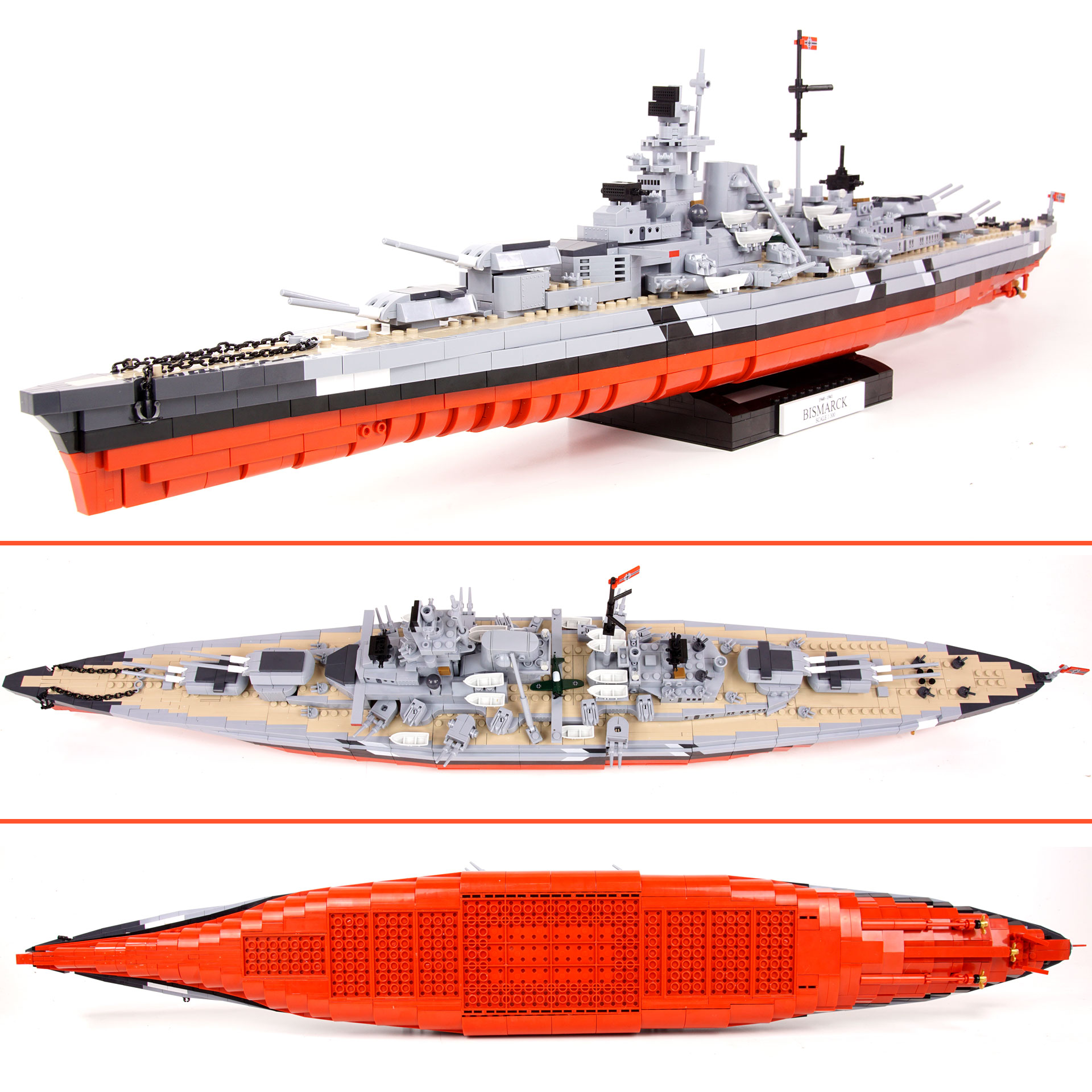 COBI 4819 Battleship Bismarck - Speed Build Review - BrickMeet DE