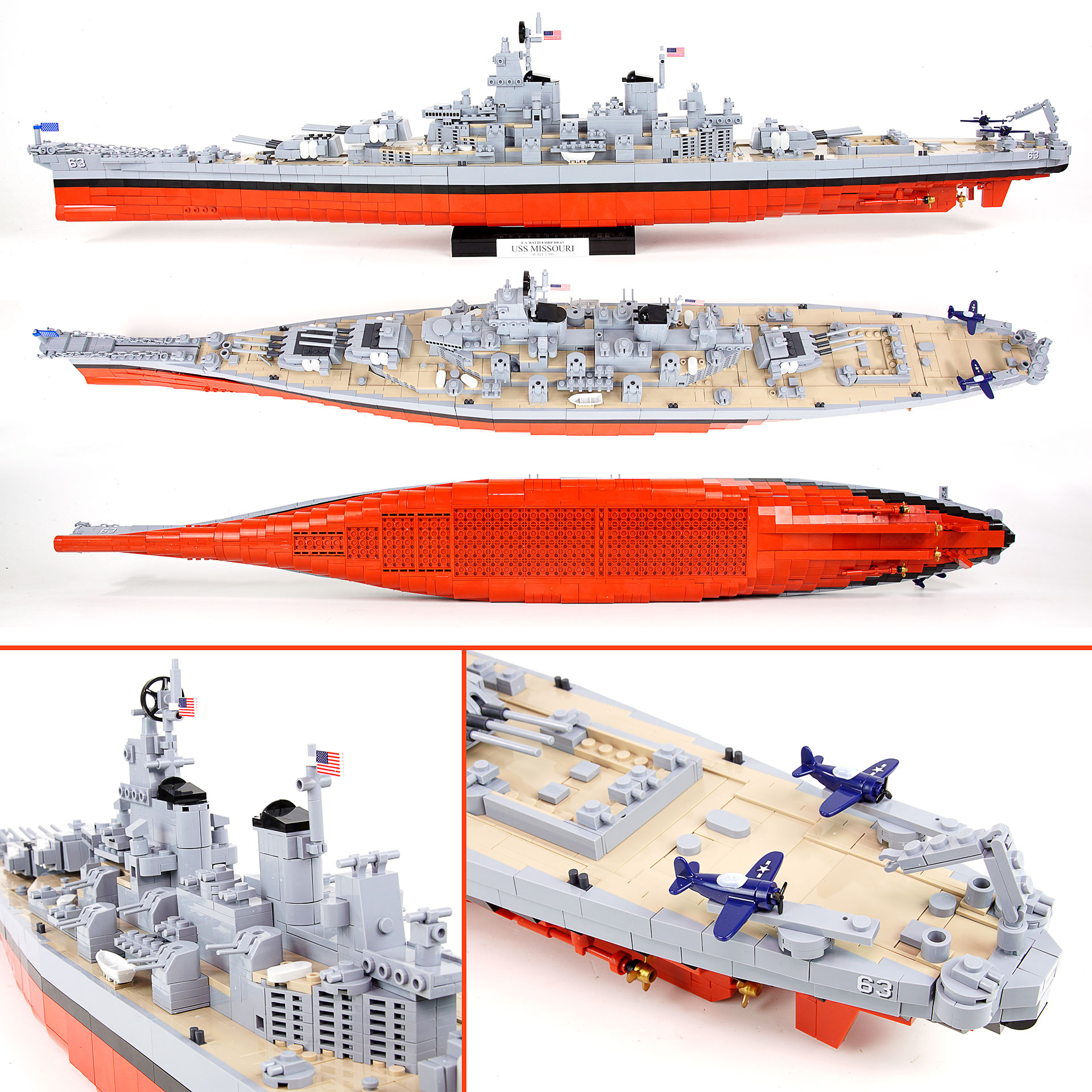 COBI 4812 - BATTLESHIP USS IOWA (BB-61) / USS MISSOURI (BB-63) - Speed ...