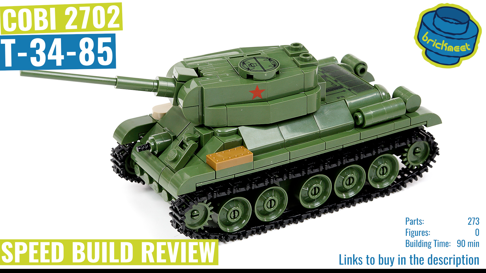 COBI 2578 - IS-2 / JS-2 / ИС-2 - 3in1 Soviet Heavy Tank (Speed Build ...