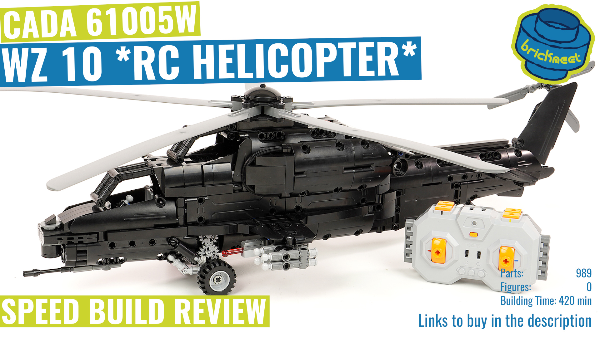 CADA C61071 Tiger I Tank *RC* - Speed Build Review - BrickMeet DE