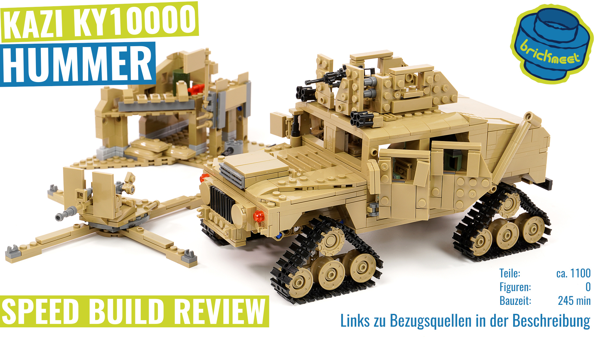 COBI 2548 - Flakpanzer IV Wirbelwind - Speed Build Review - BrickMeet DE