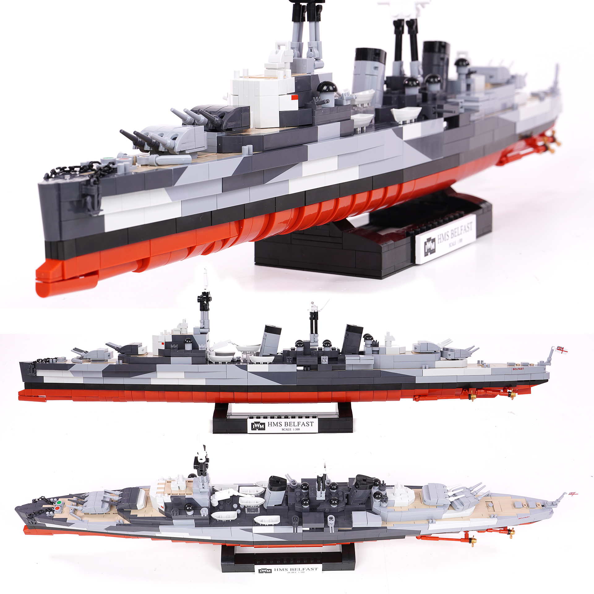 COBI 4821 - Light Cruiser HMS Belfast (Speed Build Review) - BrickMeet DE