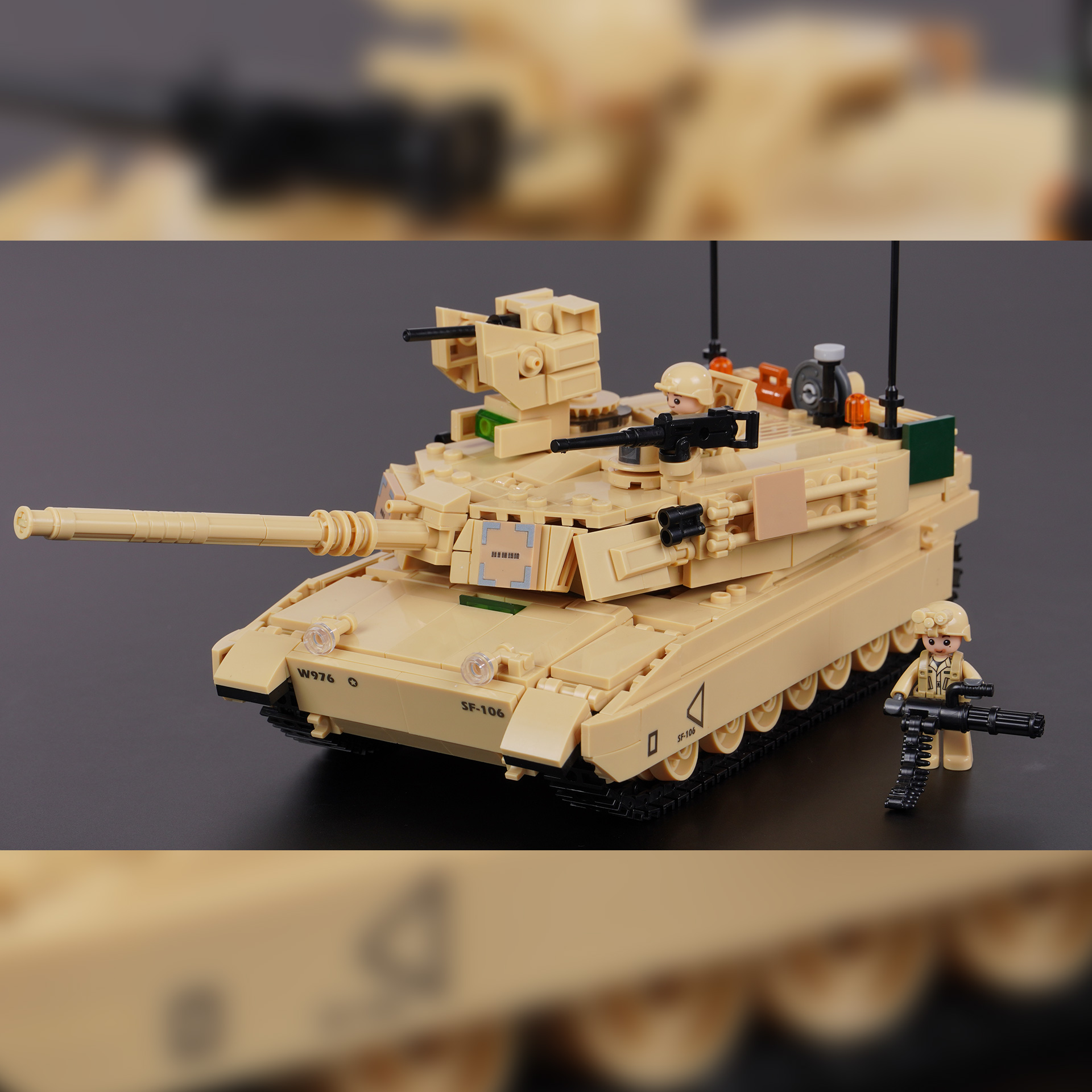 Sluban B0892 - ModelBricks M1A2 Abrams MBT (Speed Build Review ...