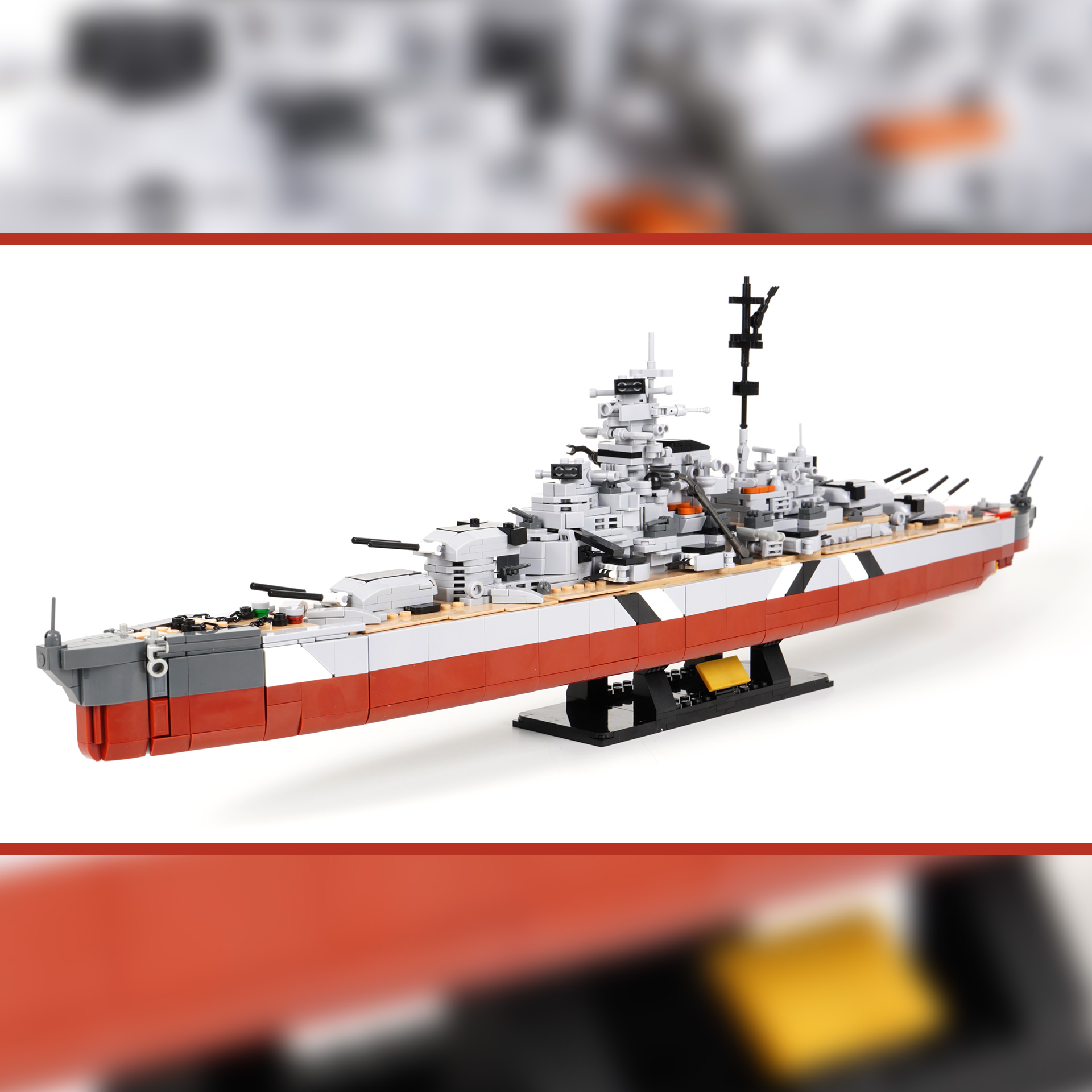 Sluban B1102 - Battleship Bismarck & Tirpitz (Speed Build Review ...