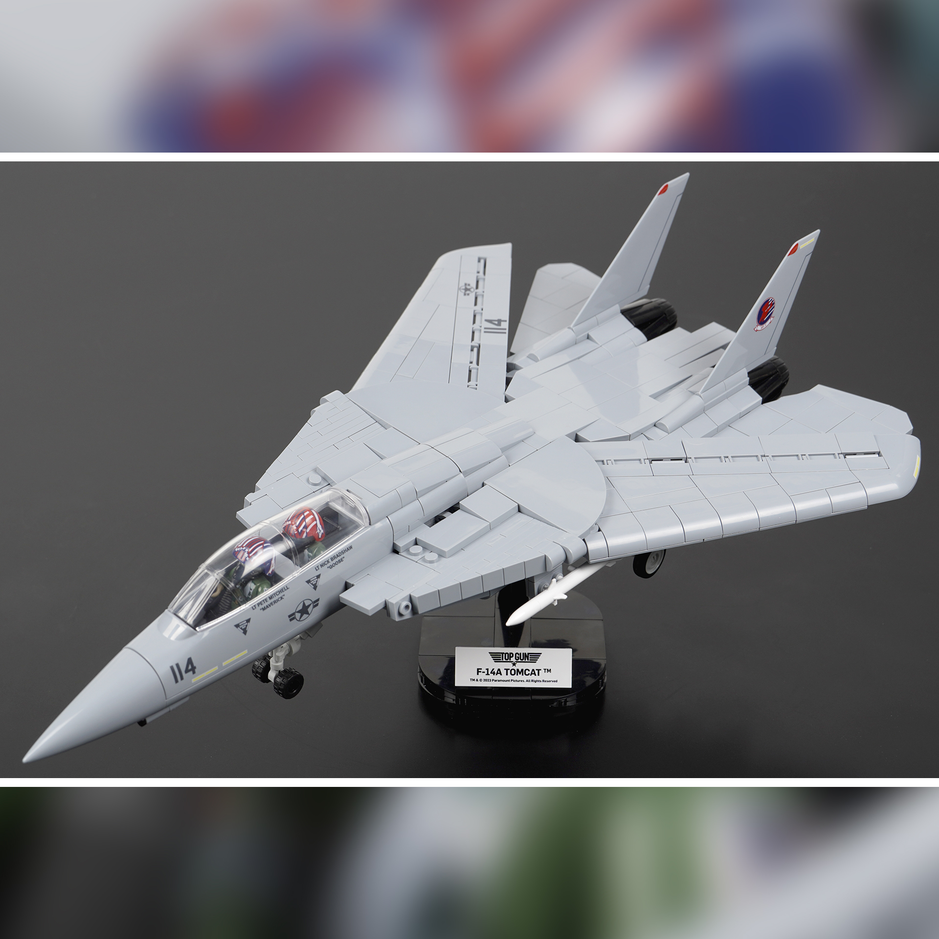 COBI 5811A - TOP GUN F-14 A Tomcat (Speed Build Review) - BrickMeet DE