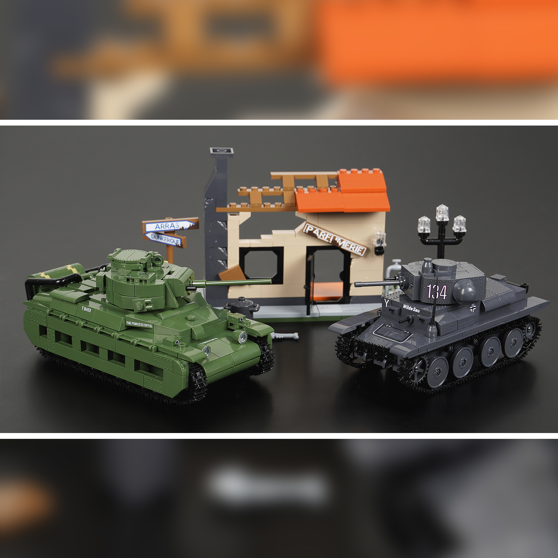 COBI 2284 - Battle of Arras 1940 - Matilda II vs Panzer 38(t) (Speed ...