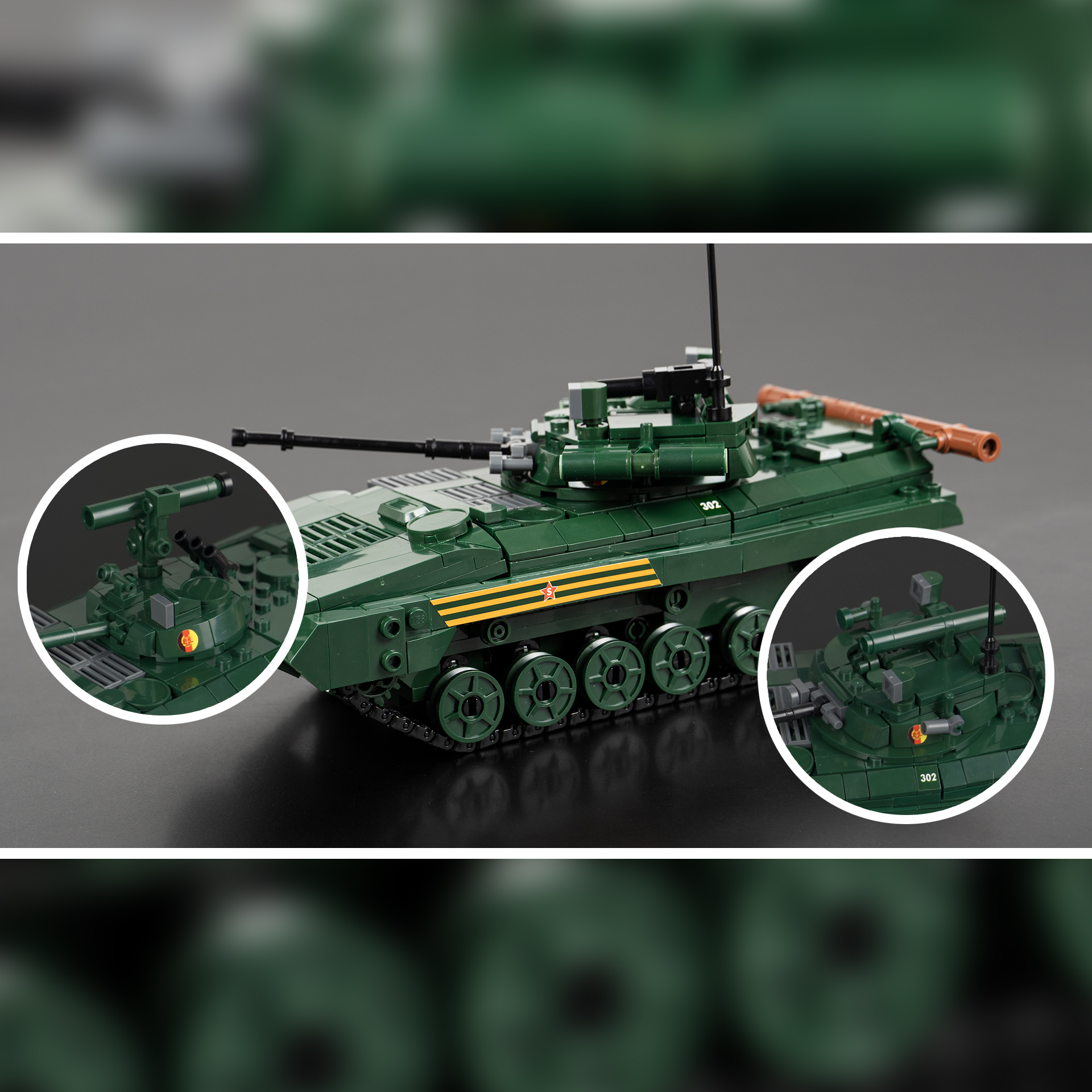 Sluban B1136 - 3in1 BMP-2MS/2S/1S - Soviet Infantry Fighting Vehicle ...