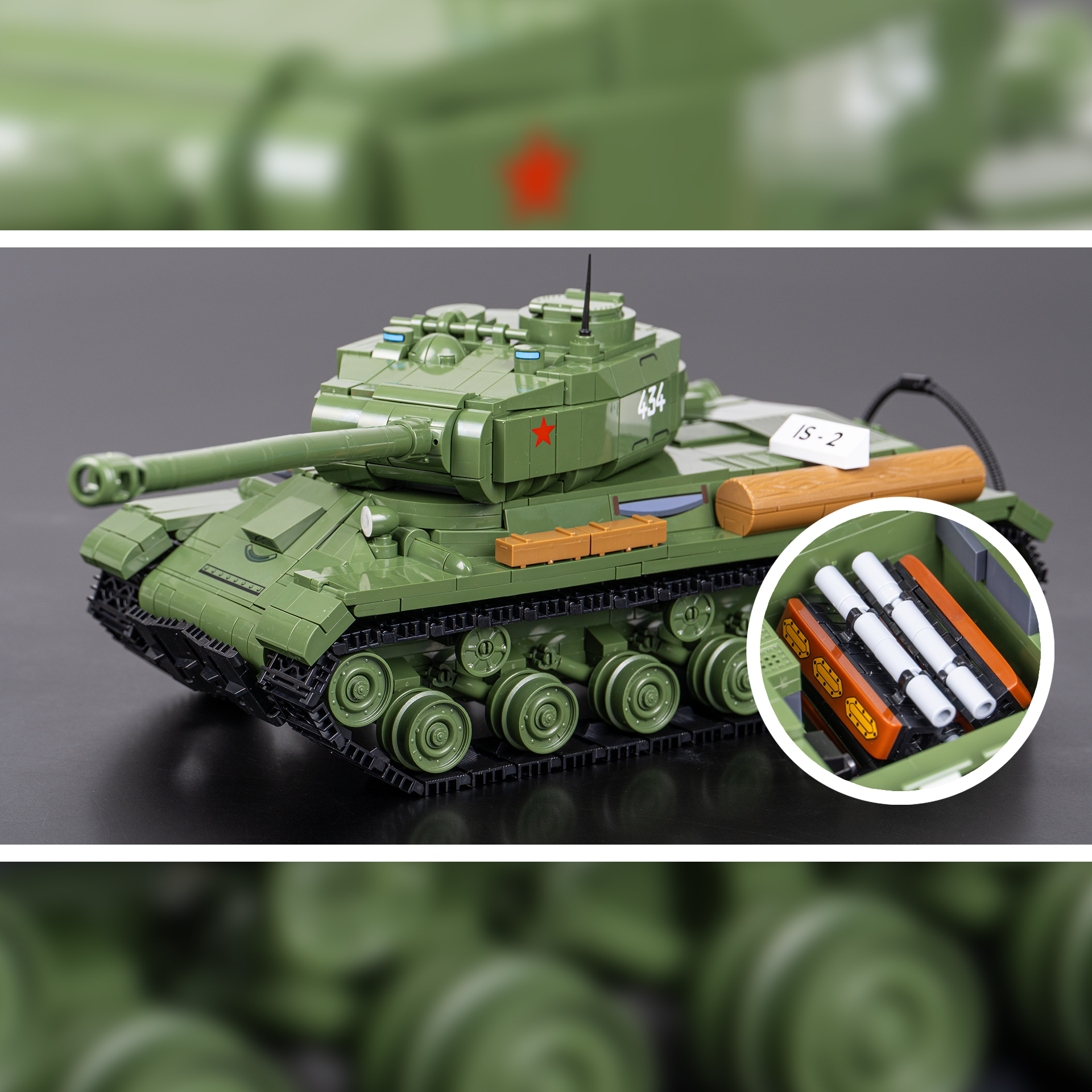 COBI 2578 - IS-2 / JS-2 / ИС-2 - 3in1 Soviet Heavy Tank (Speed Build Review) - BrickMeet DE