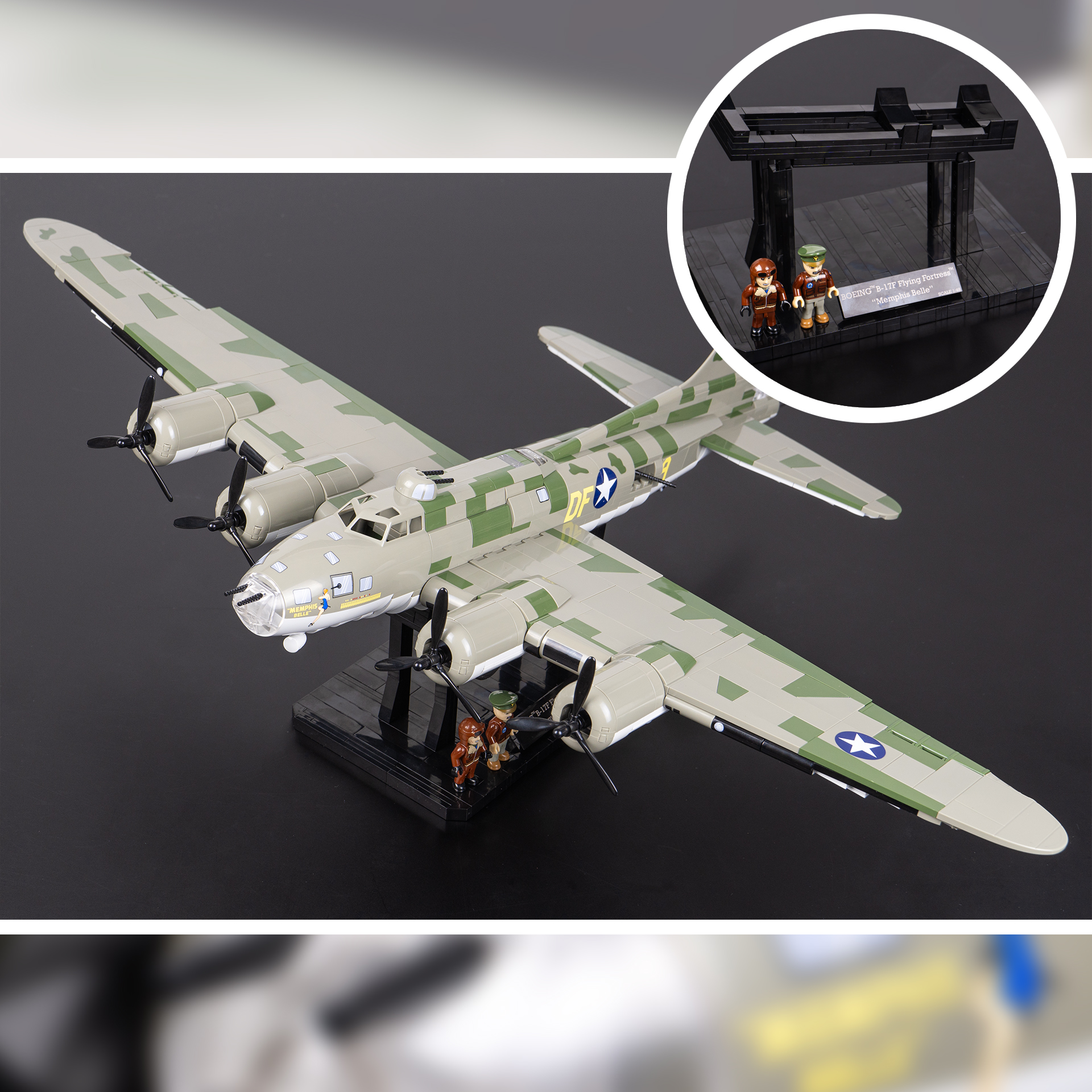 COBI 5749 - B-17F Flying Fortress „Memphis Belle“ (Speed Build Review ...