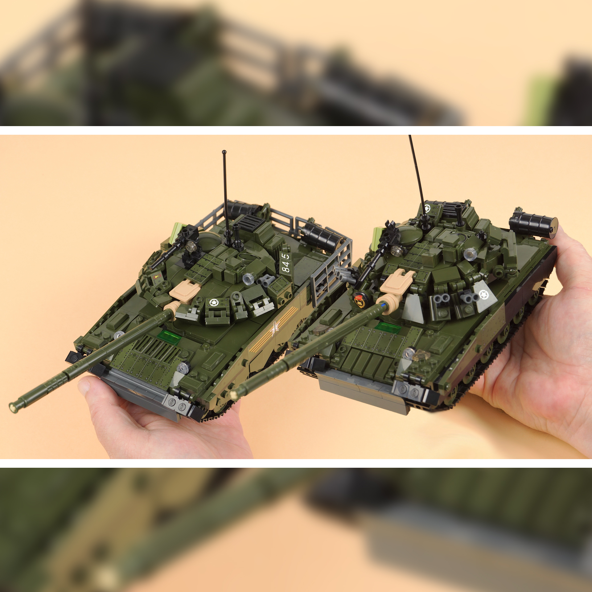 Sluban B1178 - T-80BVM + T-80U Soviet MBT 2in1 (Speed Build Review ...