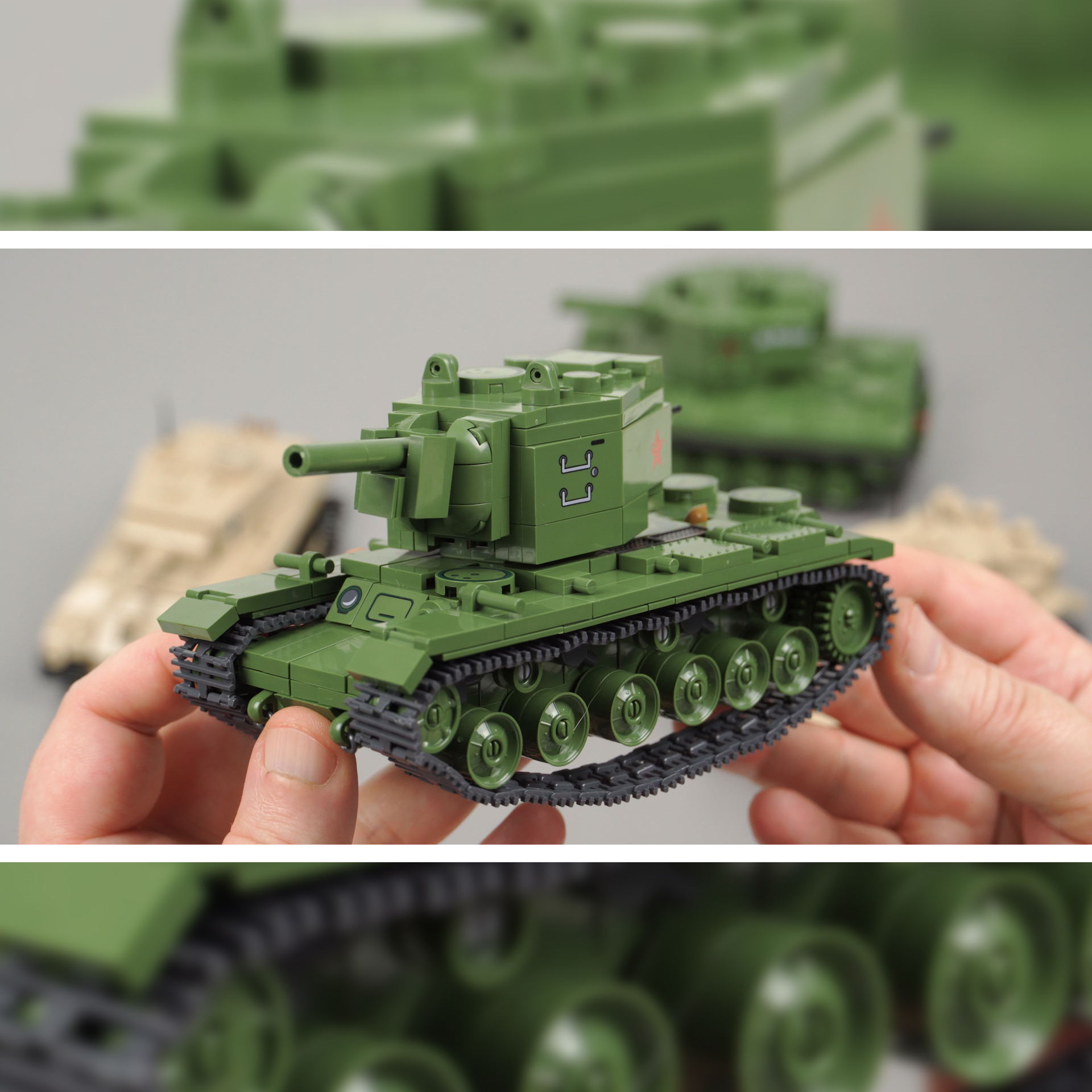 COBI 2731 - Tiny but Detailed KV-2 Scale 1:48 Heavy Tank (Speed Build ...