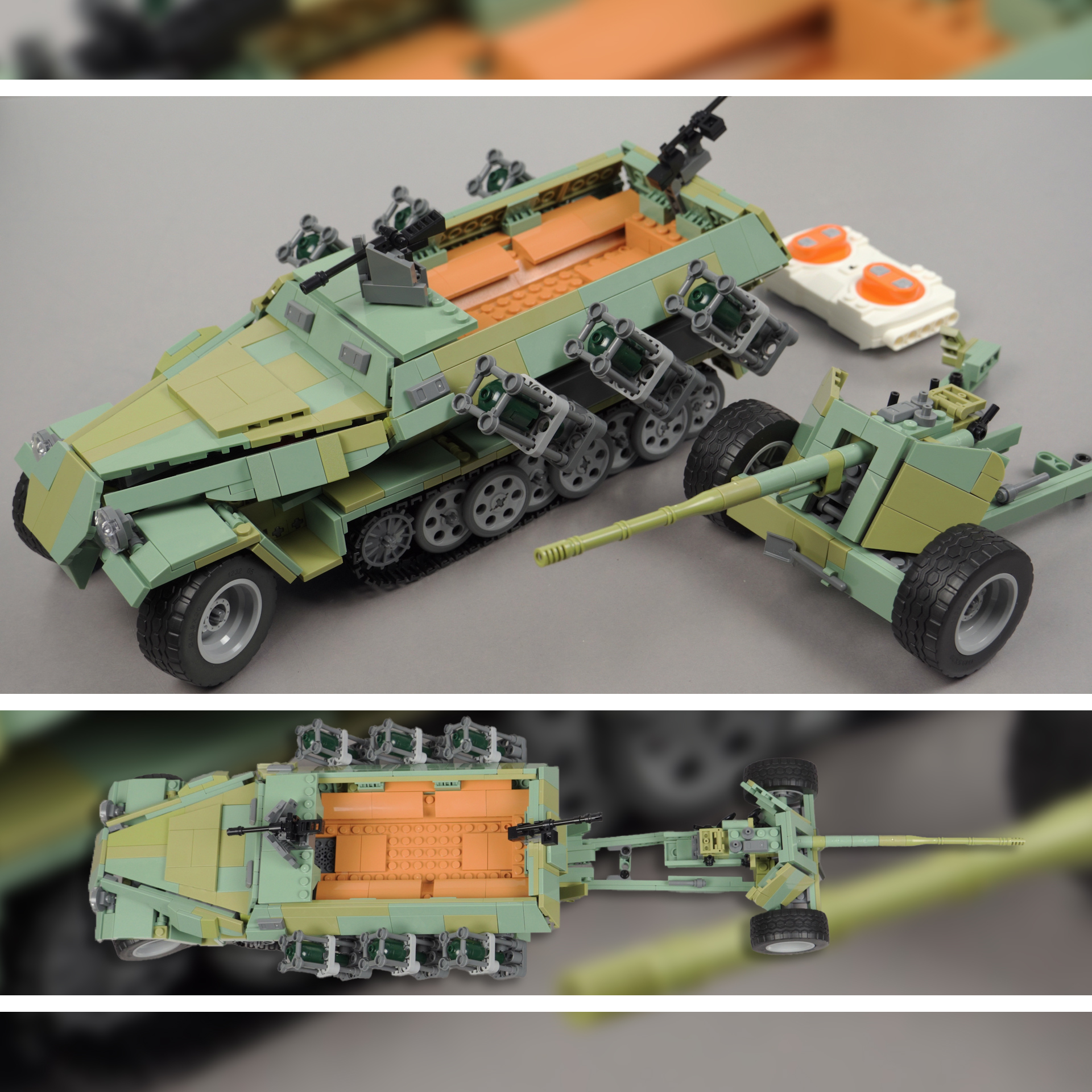 MouldKing 20027 - Half-Track with Throwing Frame + PAK 40 - RC (Speed ...