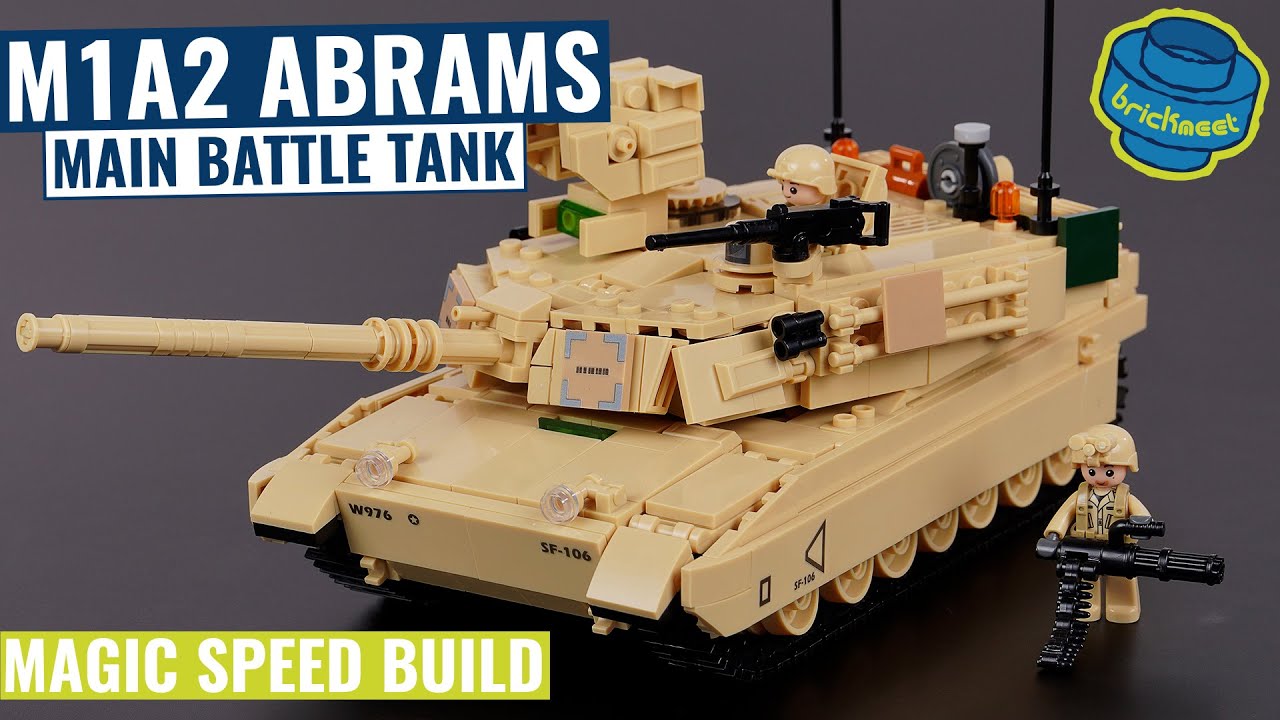 Sluban B0892 - ModelBricks M1A2 Abrams MBT (Speed Build Review) - BrickMeet DE