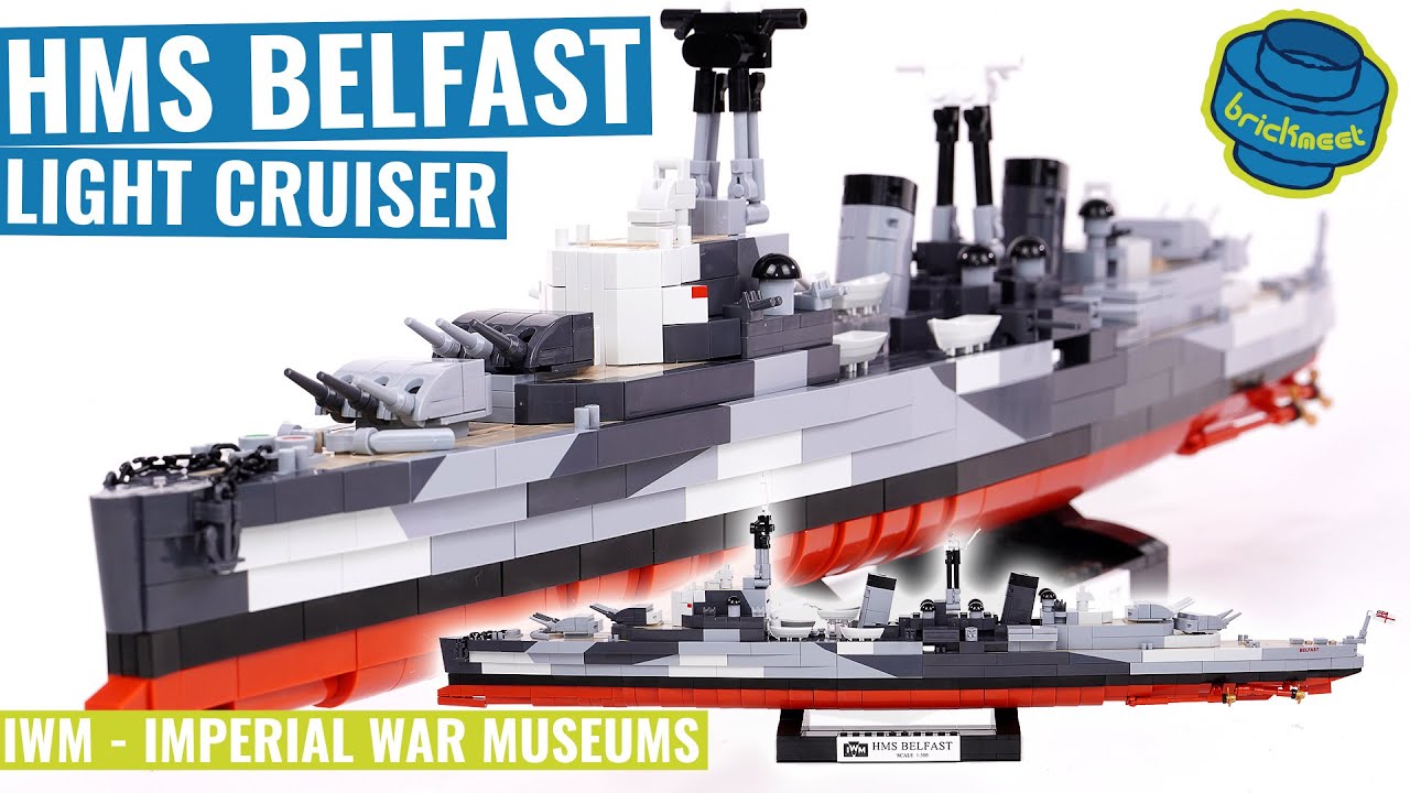 COBI 4821 - Light Cruiser HMS Belfast (Speed Build Review) - BrickMeet DE