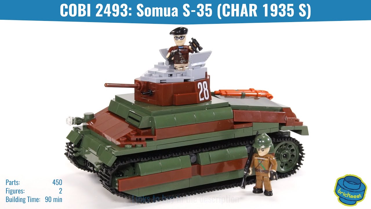COBI 2493: Somua S-35 (CHAR 1935 S) - Speed Build Review - BrickMeet DE